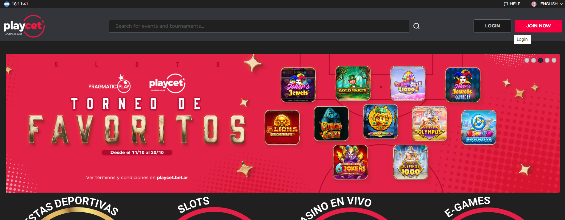 Playcet Casino Online en Argentina
